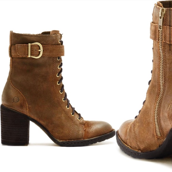 Born | Shoes | Cass Block Heel Bootbrn | Poshmark